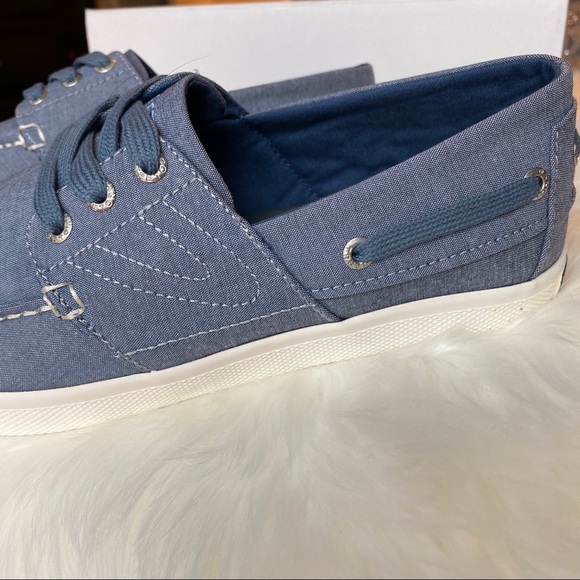 Tretorn | Shoes | New Tretorn Motto Boat Shoe Blue Denim | Poshmark